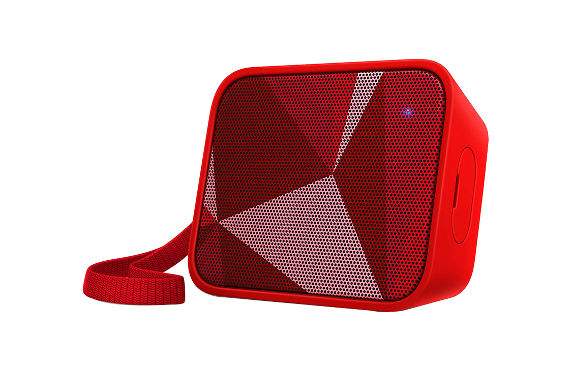Беспроводная портативная колонка PHILIPS Mini водонепроницаемая, красная