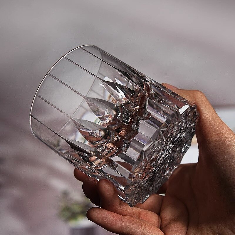 Роскошный высококачественный хрустальный стакан K9 для виски Cup Jianghu Cut Glass бокал для вина ручной резьбы звезда
