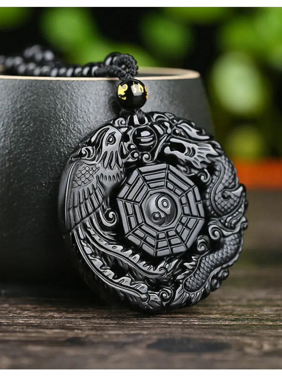 Оталисман Оберег/Талисман Феникс Инь-Ян амулет