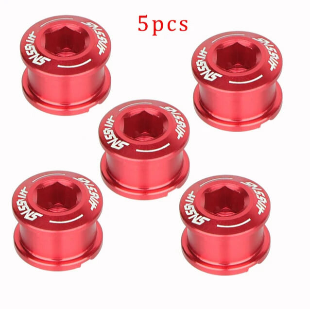 Комплект бонок HASSNS для ведущей звезды крепления, красные, крепление, 5 шт, 6.5 мм