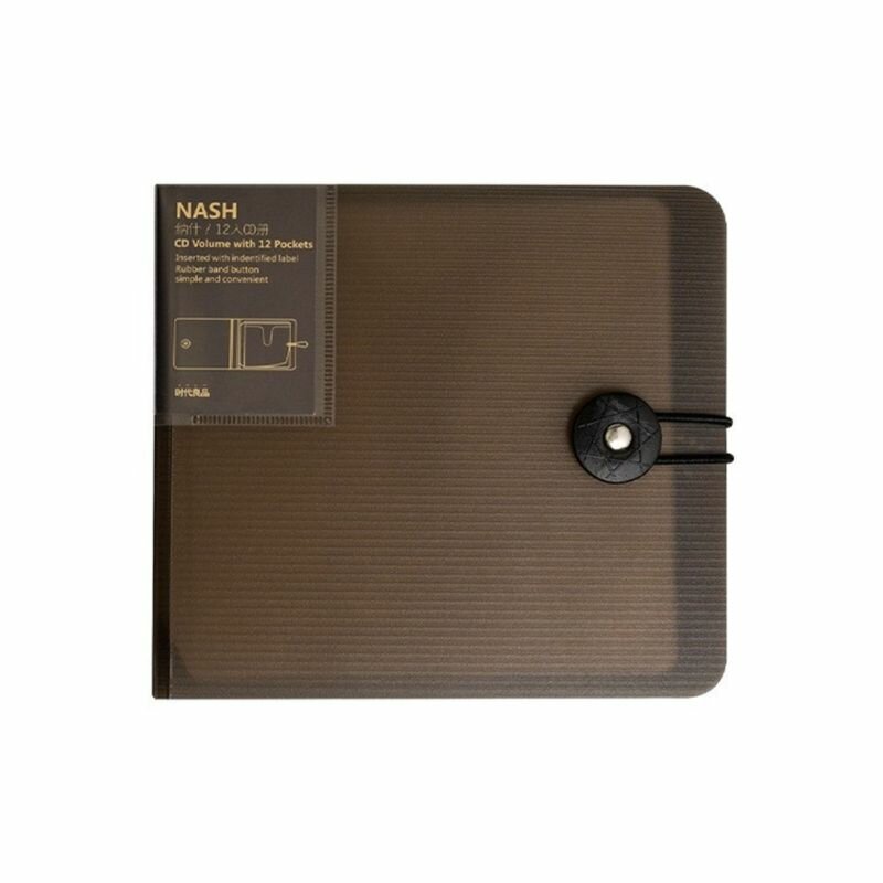 Портативные 12 шт, органайзеры для компакт-дисков, DVD-дисков, коробки хранения, держатель сумка с пряжкой и эластичной лентой