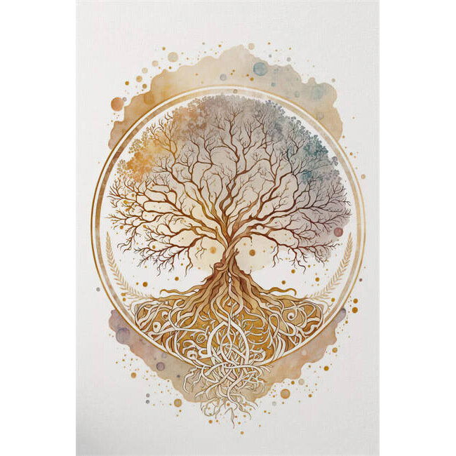 Горячая продажа в сфере внешней торговли, абстрактное дерево, богемный стиль, украшение для дома, картина на холсте,