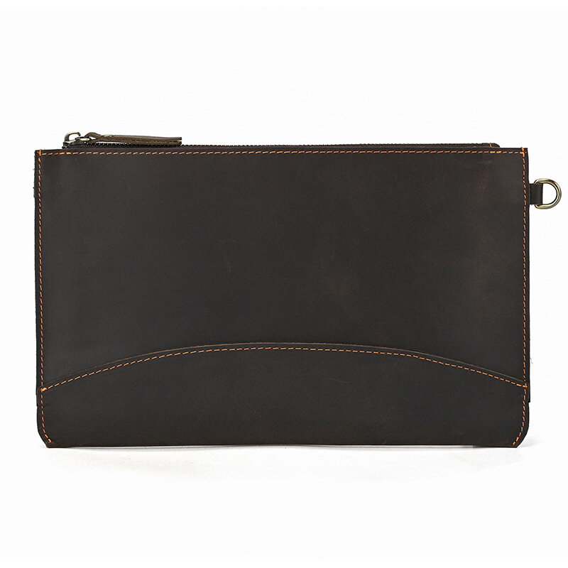 Мужской клатч через границу, сумка-конверт из коровьей кожи первого слоя в стиле ретро, клатч из натуральной кожи большой вместимости, горячий стиль Douyin, false