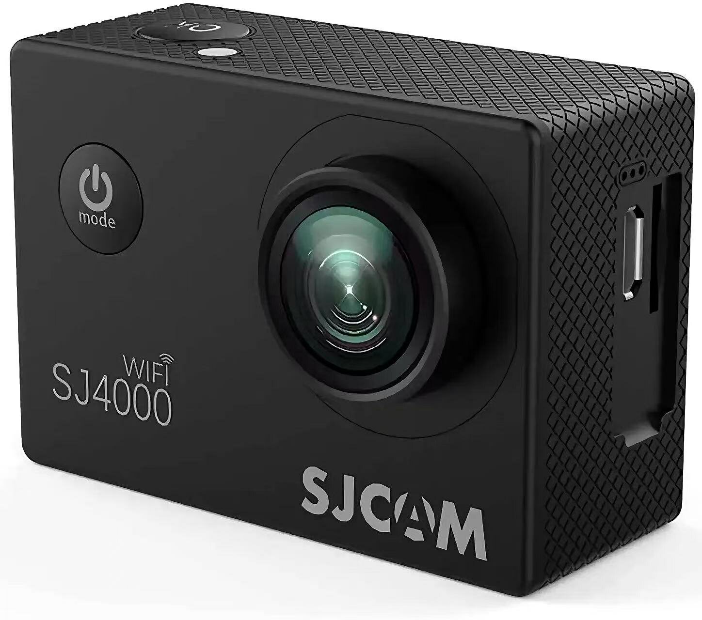Экшн камера SJCAM SJ4000 WiFi, 4K, с креплениями, цвет черный