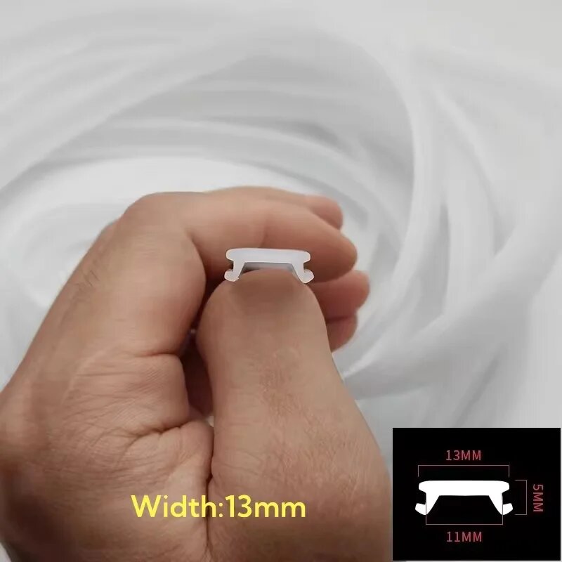 Гибкий силиконовый диффузор для светодиодной ленты, заменяемый абажур, аксессуары, гибкий алюминиевый профиль, силиконовая оболочка