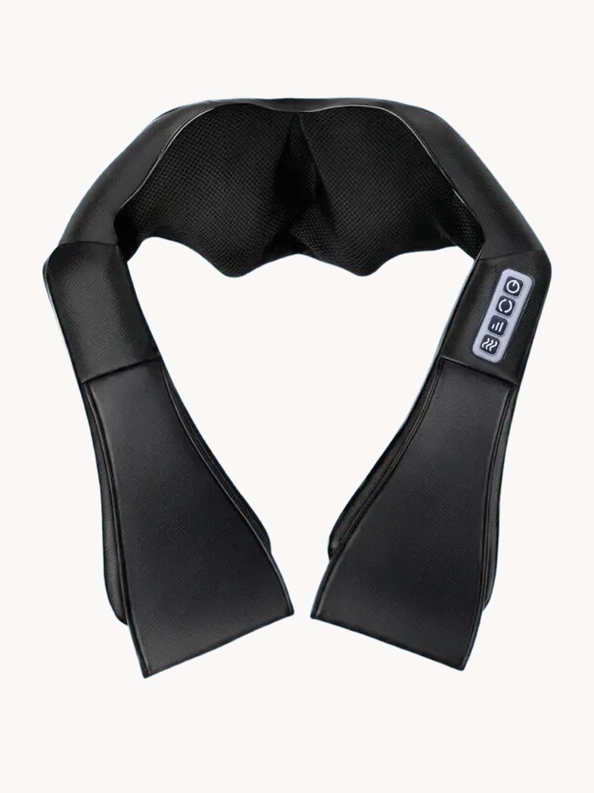 Массажер для тела универсальный, массажер для ног, шеи, спины, с подогревом для дома и авто, бежевый