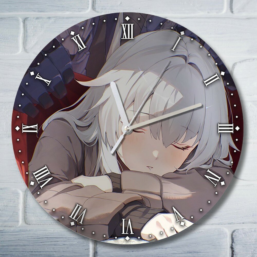 Настенные часы УФ "игры honkai star rail (хонкай, хохо, пом-пом, март 7, кафка) - 10264"