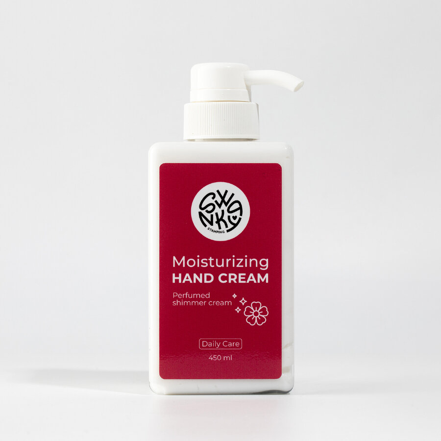 Увлажняющий крем для рук Swanky Stamping, с шиммером, 450 мл