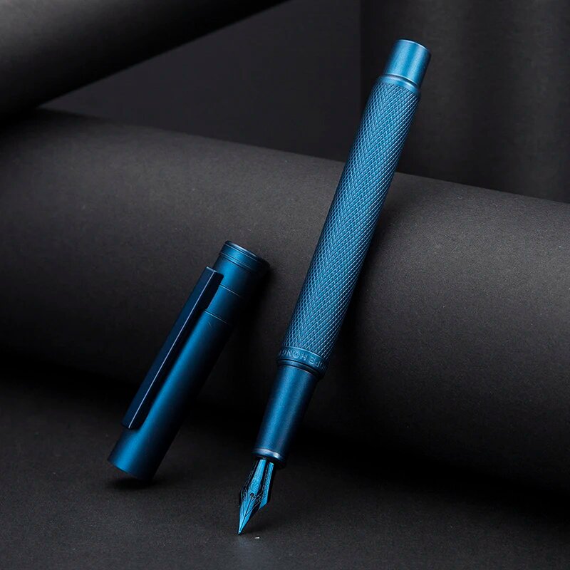 Перьевая ручка Hongdian Dark Blue Long Knife Nib