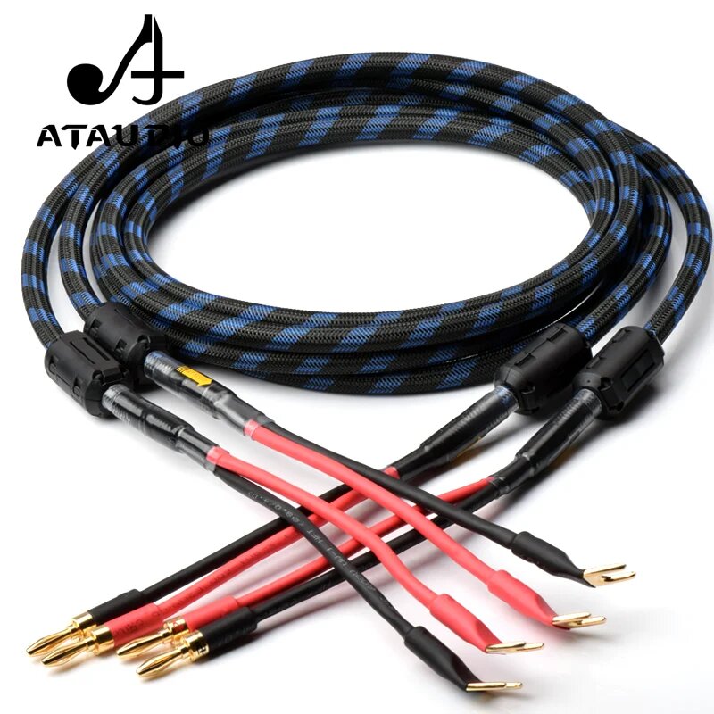ATAUDIO HiFi кабель для динамиков banana--Y plug, 2 м
