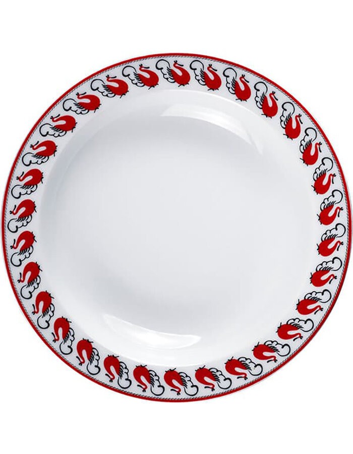 Тарелка глубокая Башкирскии фарфор Мезень, фарфоровая, 22,5 см