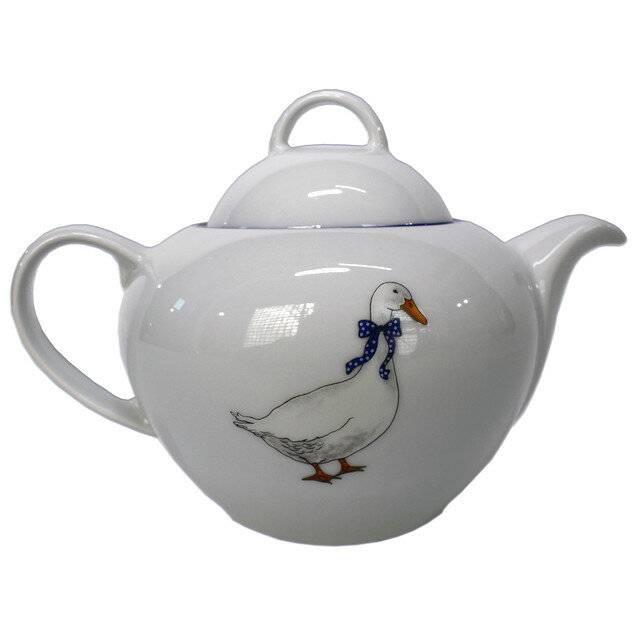 Чайник THUN Saphyr Гуси 550мл фарфор