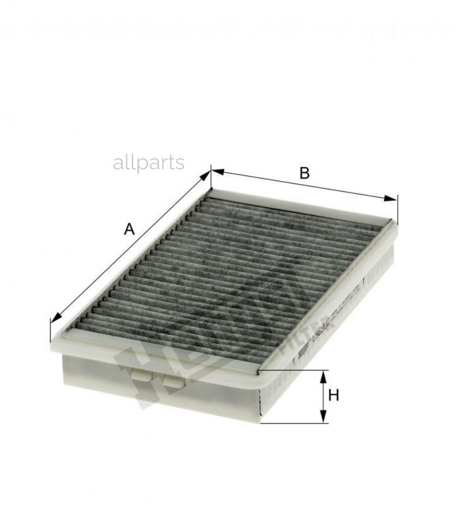 HENGST FILTER E969LC фильтр салона ! угольный\ DAF