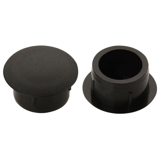 Заглушка для отверстия 8 мм из пластика черная, набор 40 шт, для мебели и техники