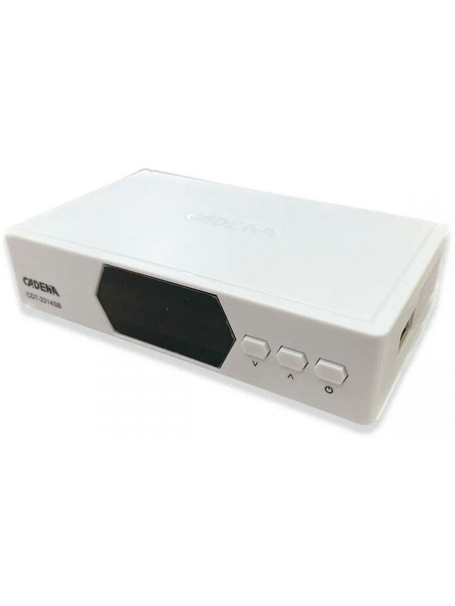 Ресивер DVB-T2 CADENA CDT-2214SB, белый