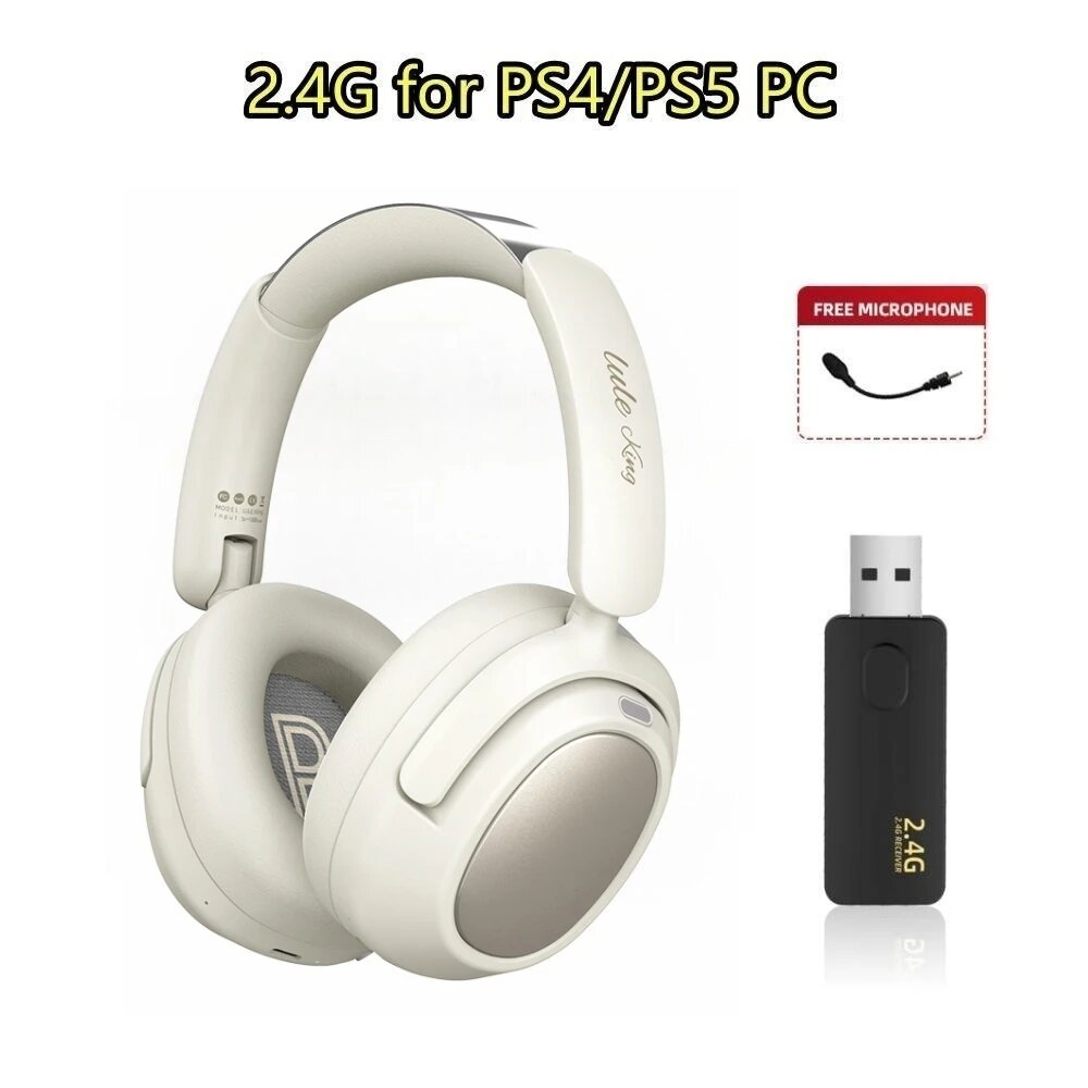 Лучшие Bluetooth-наушники с активным шумоподавлением для мобильных телефонов PS4 PS5 PC 2,4G игровая беспроводная проводная гарнитура с микрофоном