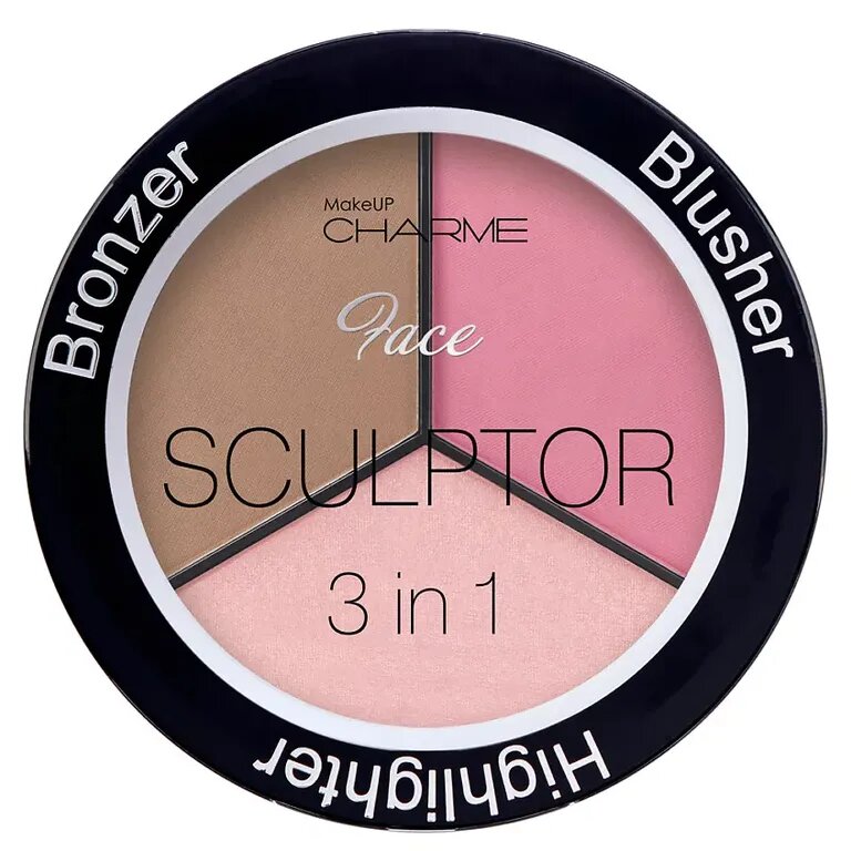 CHARME Скульптор для лица 3 в 1 тон 10 Розовый