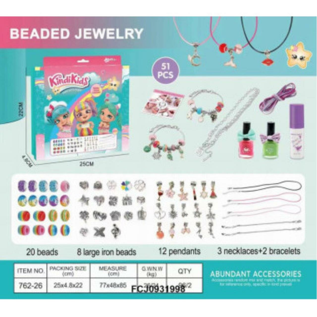 Набор для создания украшений Пандора 51дет. для девочек 22х5х25