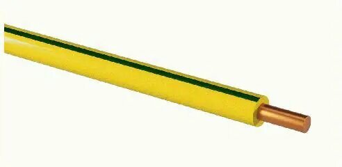 Провод Tdm Electric ПуВнг-LS 1x10 на отрез ГОСТ цвет желто-зеленый