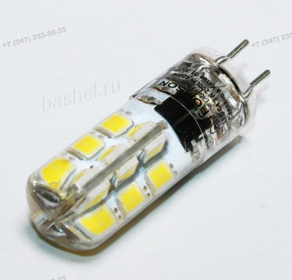 G4/JC, 3W, 180Lm, 3000k, 220V TH-G4-3W-220V-2835-26SMD-WW Warm, Лампа светодиодная, Thomson