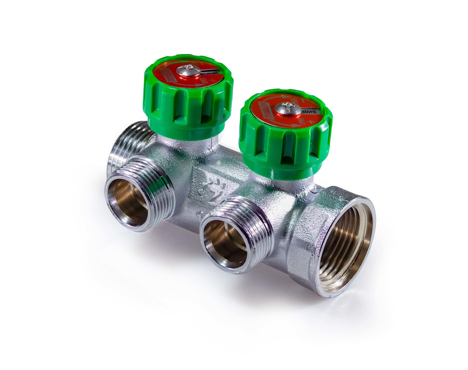 Коллектор регулирующий Zeissler- 1"(НР/ВР) на 2 контура 3/4" (EK)