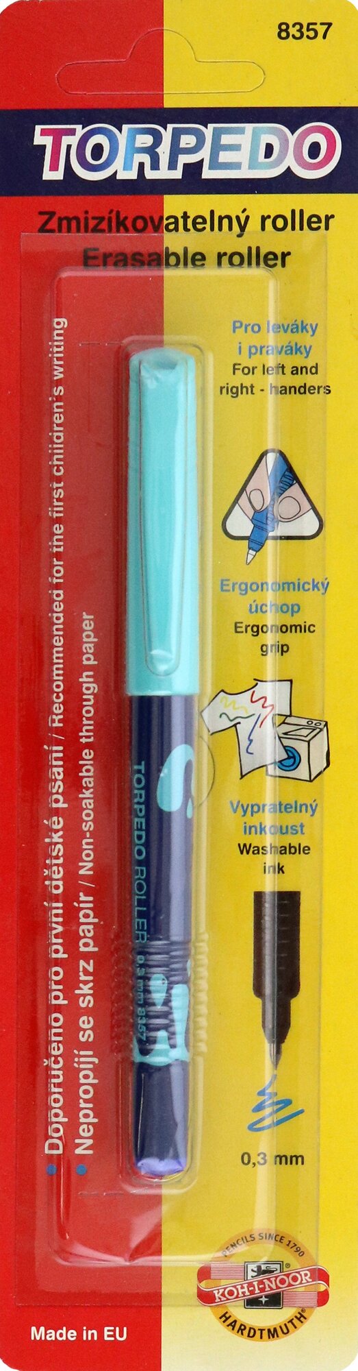 Ручка-роллер Torpedo, синий, в ассортименте