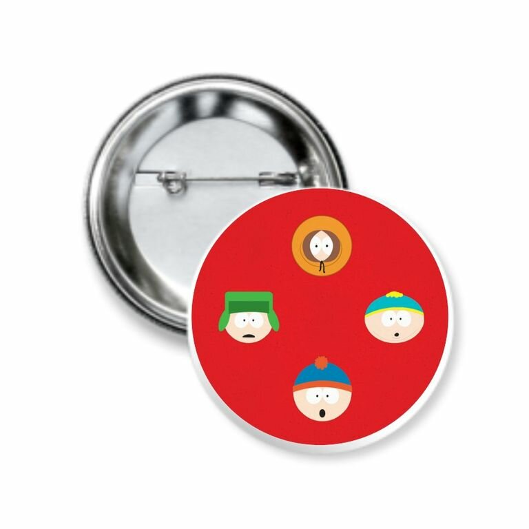 Значок закатной SOUTH PARK, южный парк №2,