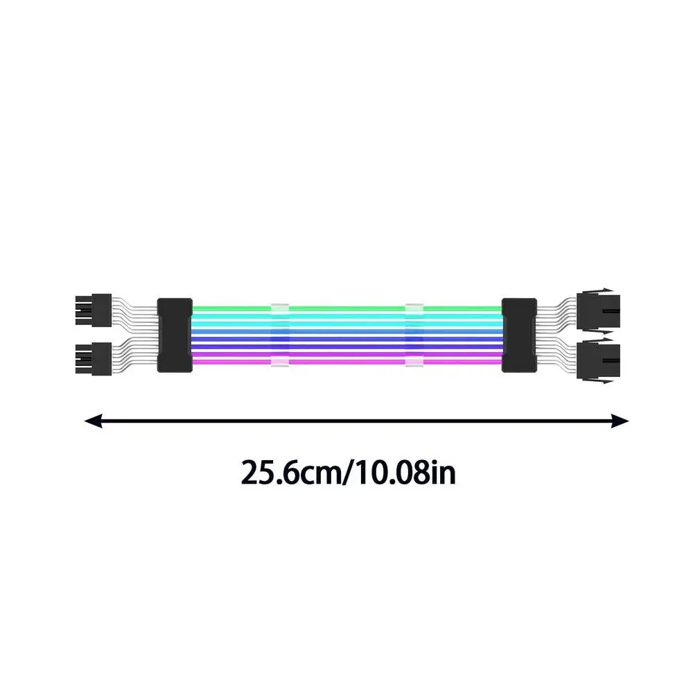 Комплект удлинителей кабелей ARGB для ПК 2x8P black