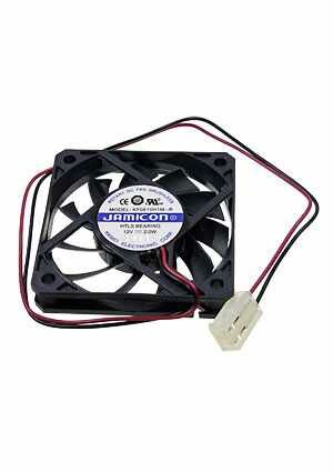 KF0610H1M-R, вентилятор 12В 60х60х10мм подшипник скольжения (3 шт.)