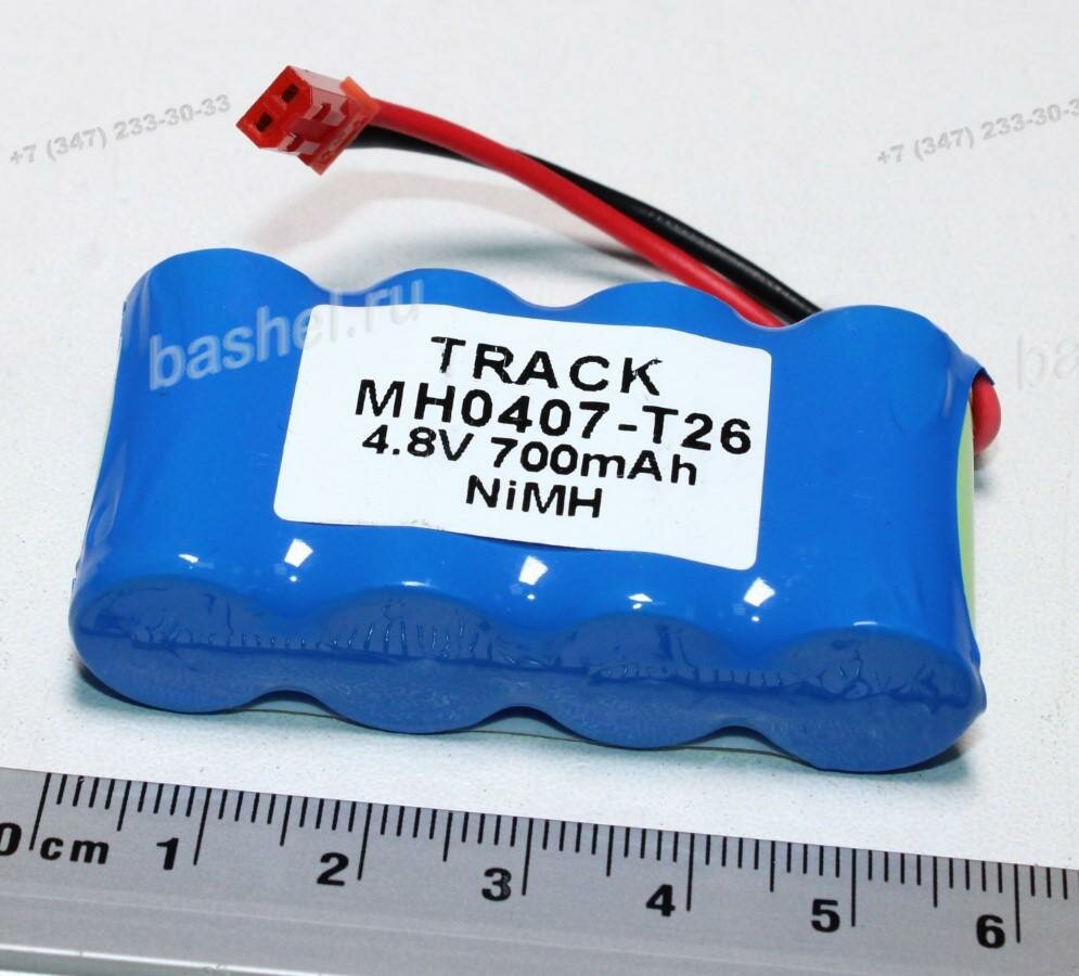 Аккумулятор TRACK CD0407-T26 (разъем JST, 4*2/3AA) 4,8 V, 700 mAh, NICD (для детских игрушек)