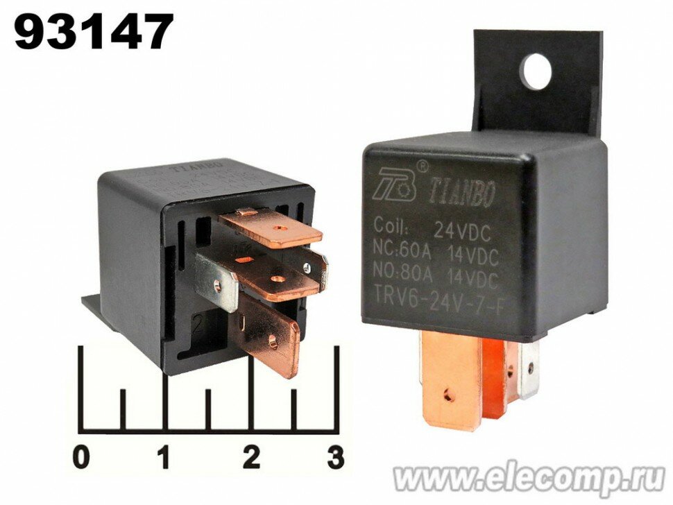 Реле =24V 80A TCV6-24V-Z-F