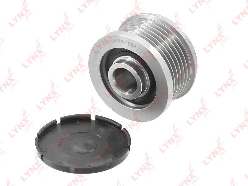 Муфта свободного хода генератора LYNXauto PA-1068. Для: FORD форд Fiesta(Фиеста) V 1.4D 01-08 / FUSION(Фьюжен)(JU) 1.4D 02> / MAZDA(Мазда) 2(DY) 1.4D