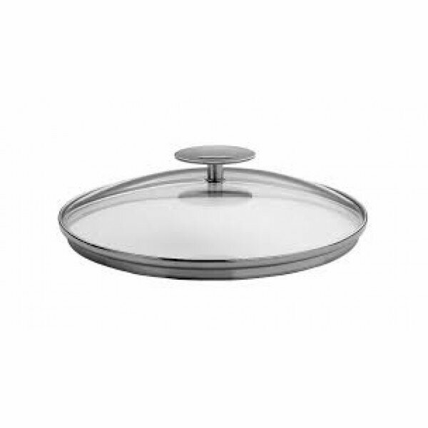 Крышка выпуклая Кастелин, стекло, ручка - нерж, 32см, K32P, CRISTEL