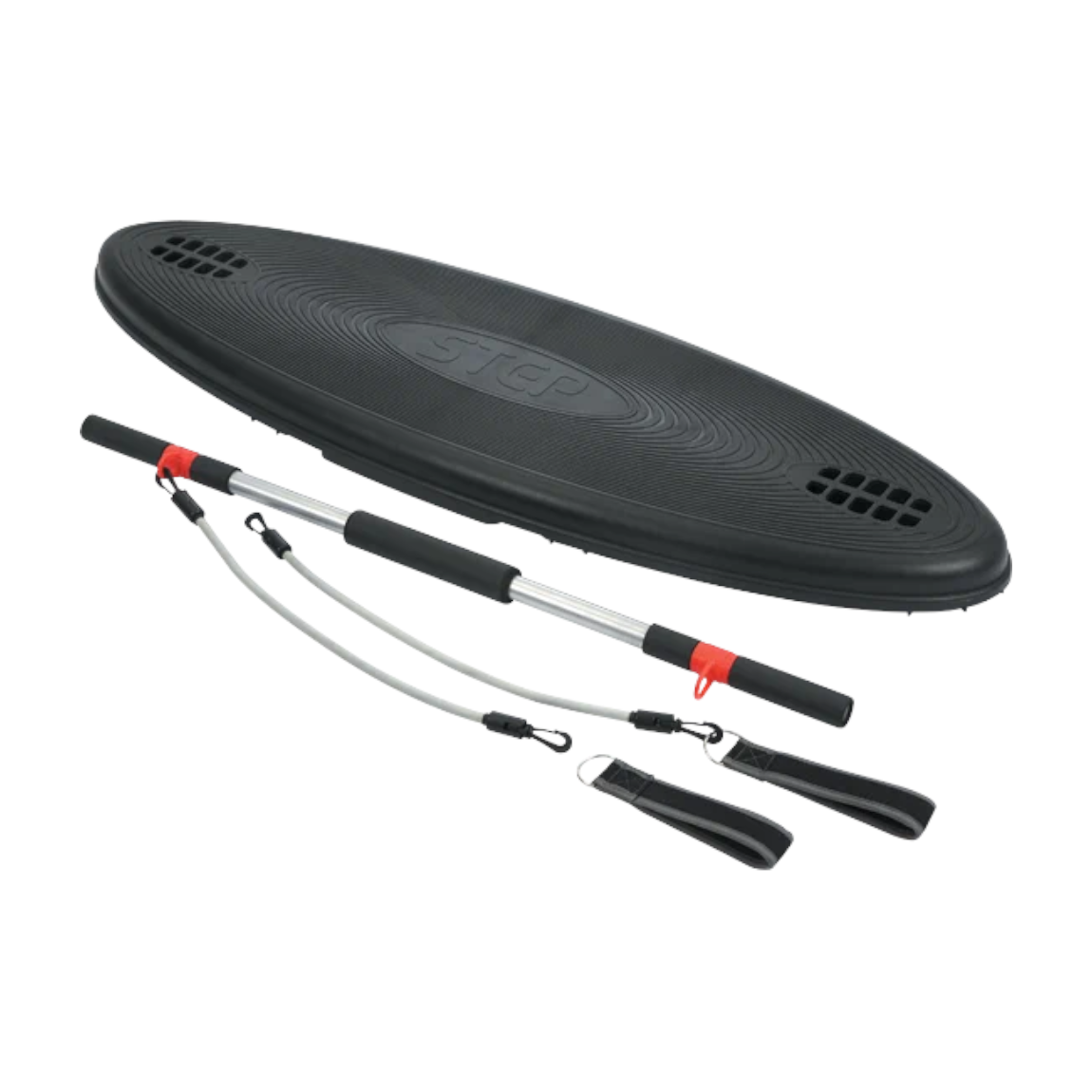 Атлетическая доска с аксессуарами Oxygen AS-130, эспандеры, гимнастическая палка