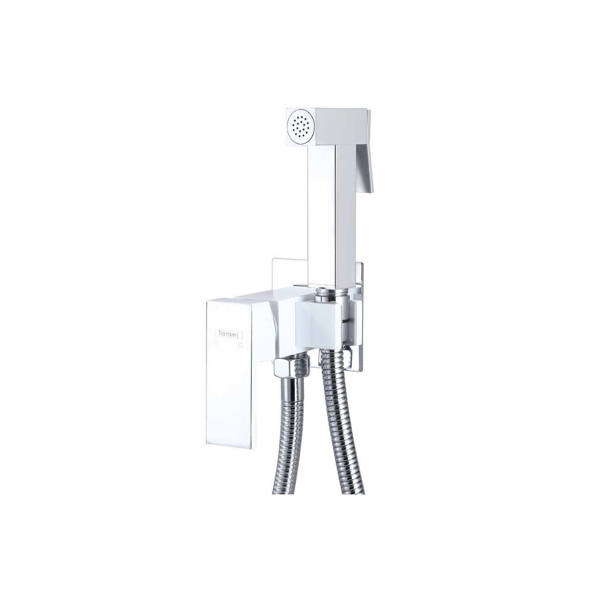 Смеситель для биде скрытого монтажа Hansen (Хансен) HL62206-F Белый/хром