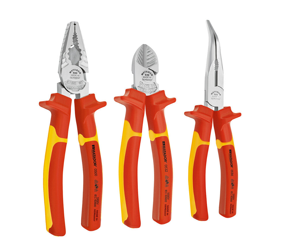 Набор плоскогубцев 3пр. (180, 180, 205мм) (VDE) Matador