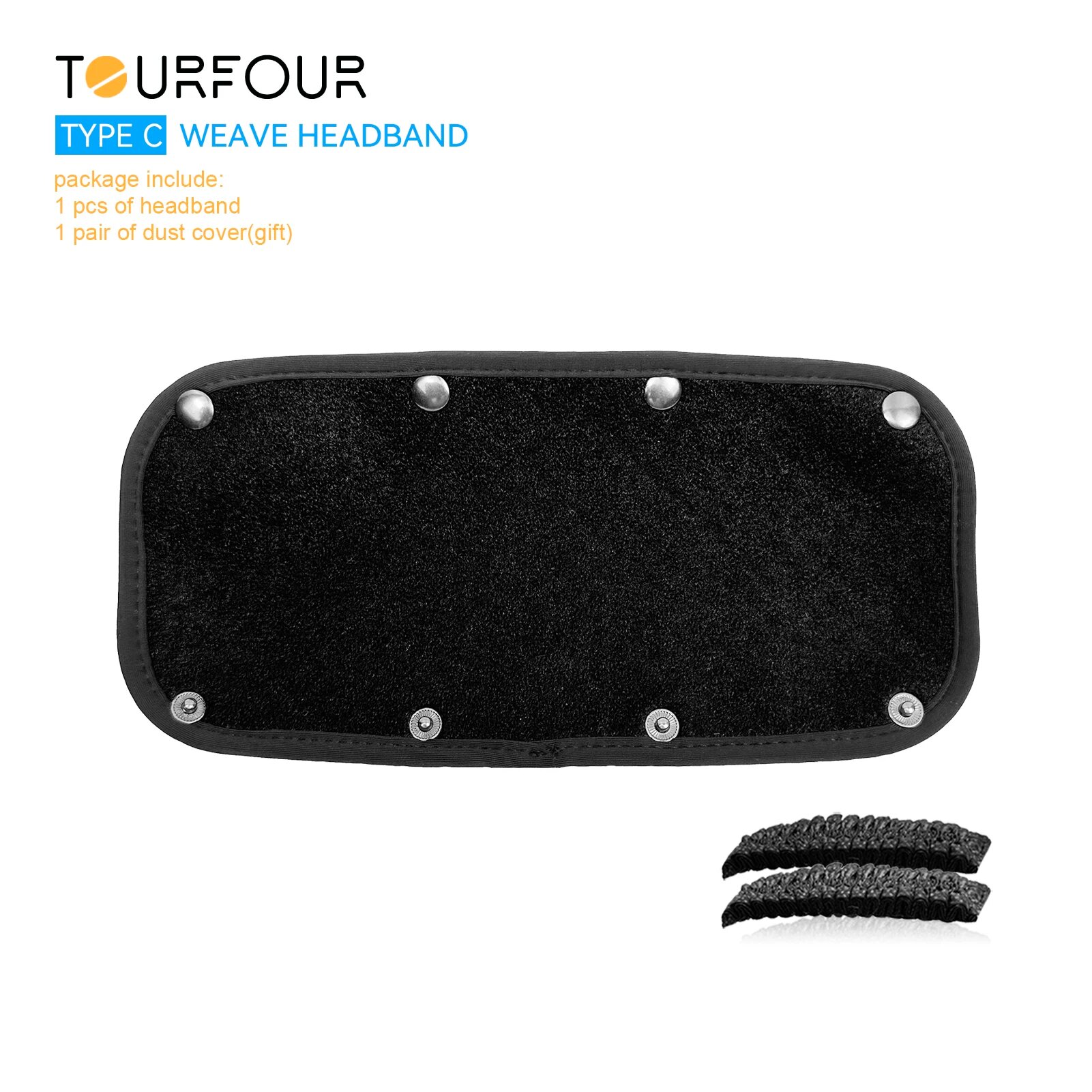 Кожаные амбушюры TOURFOUR для наушников Fifine H6, H8, H9 type C headband