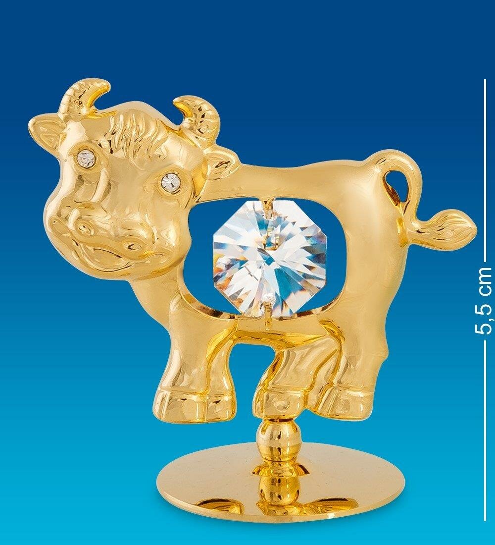 Фигурка на подставке Бык A13315 Crystal Temptations, Металл, кристалл