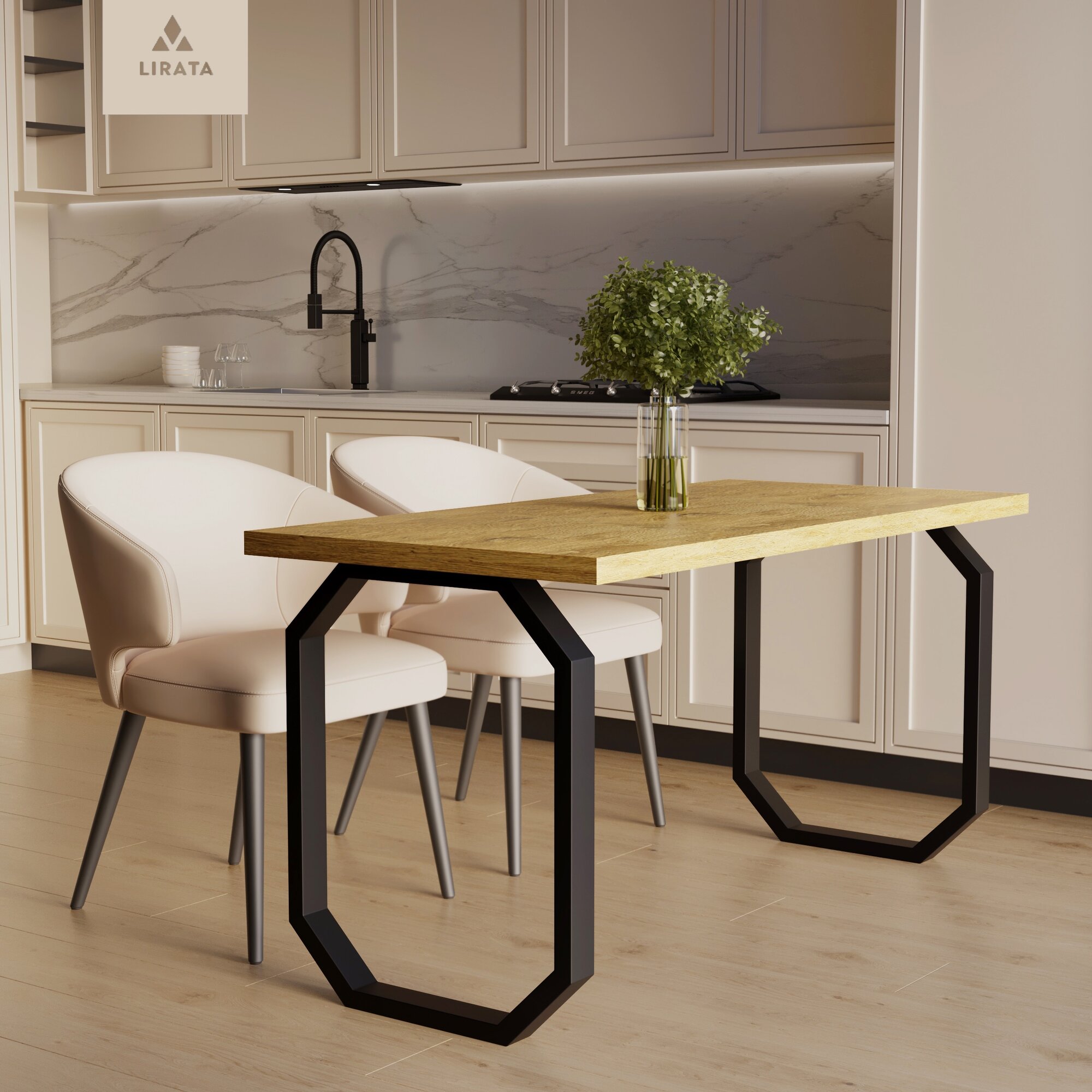 Подстолье "Лофт", ножки для стола, металлические L28