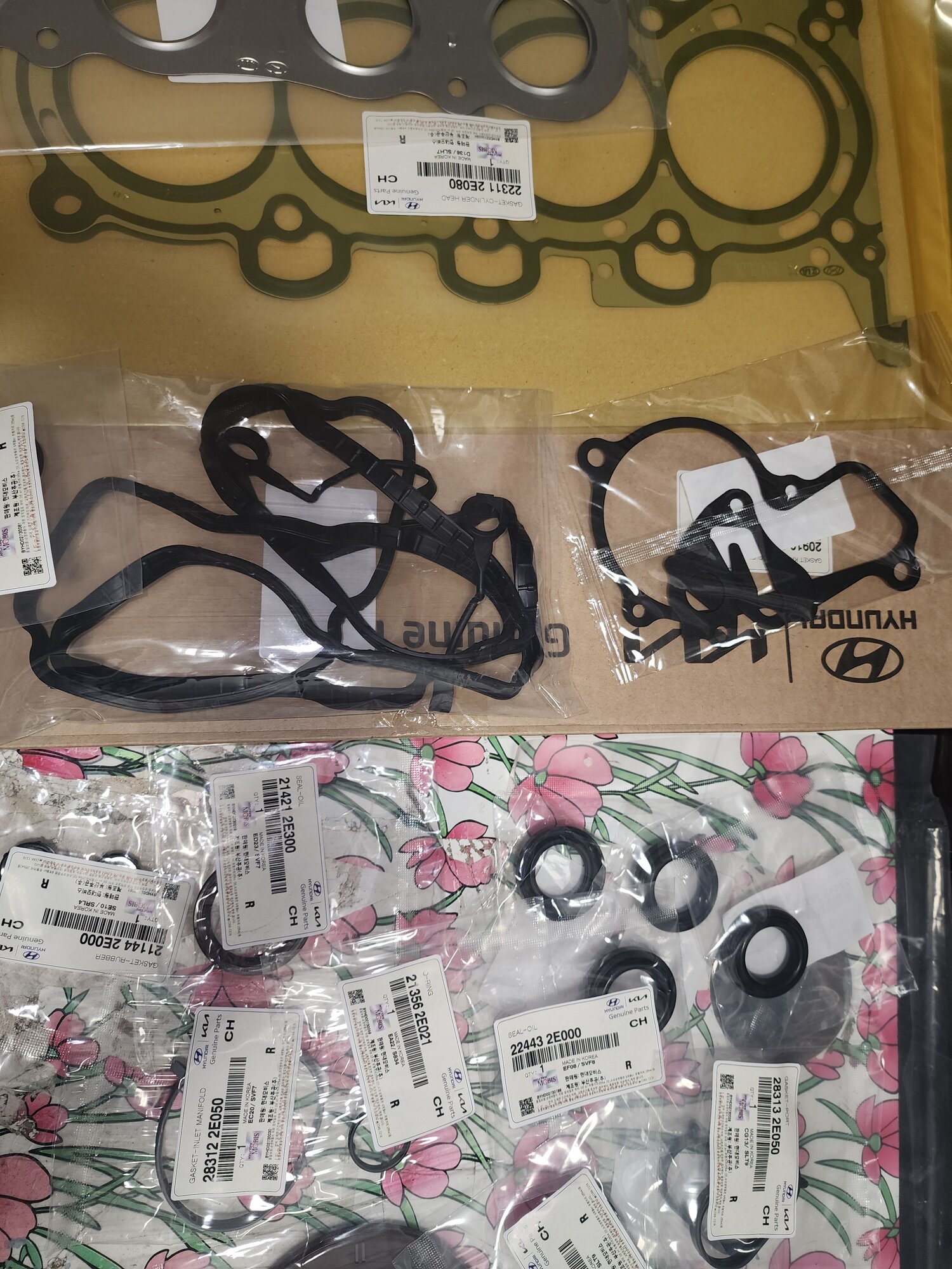 Комплект прокладок для капремонта ДВС полный 209102EU07 для G4NA оригинальный