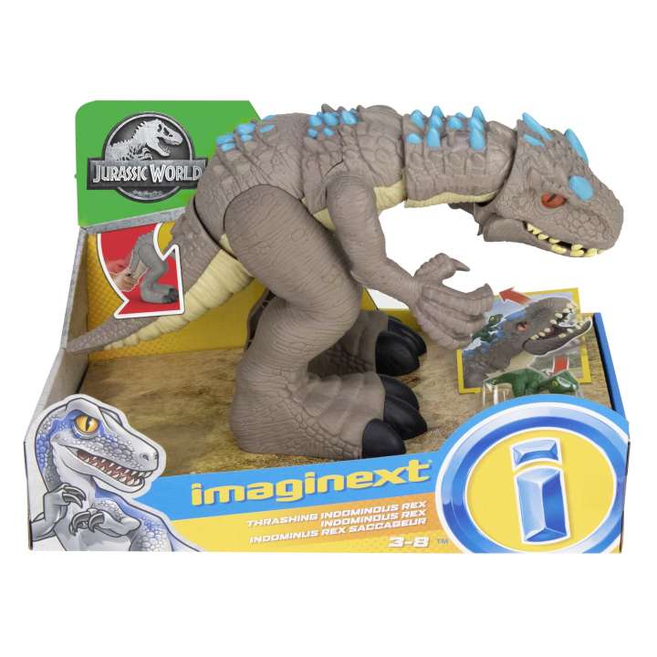 Фигурка Imaginext Jurassic World Индоминус Рекс GMR16, 35 см, 2 шт.
