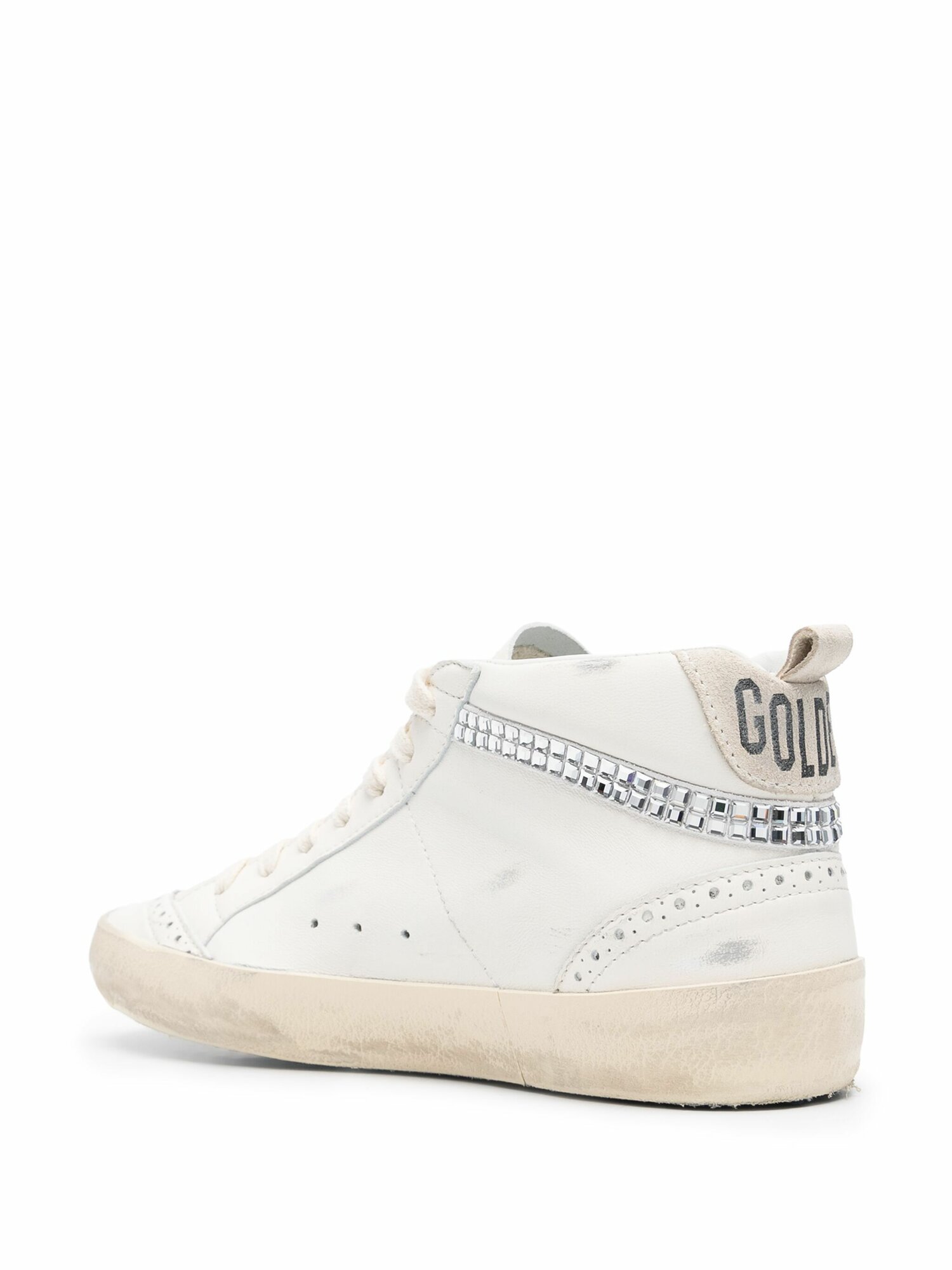 Кроссовки Golden Goose Mid Star, размер 38, бежевый/белый — фото 1