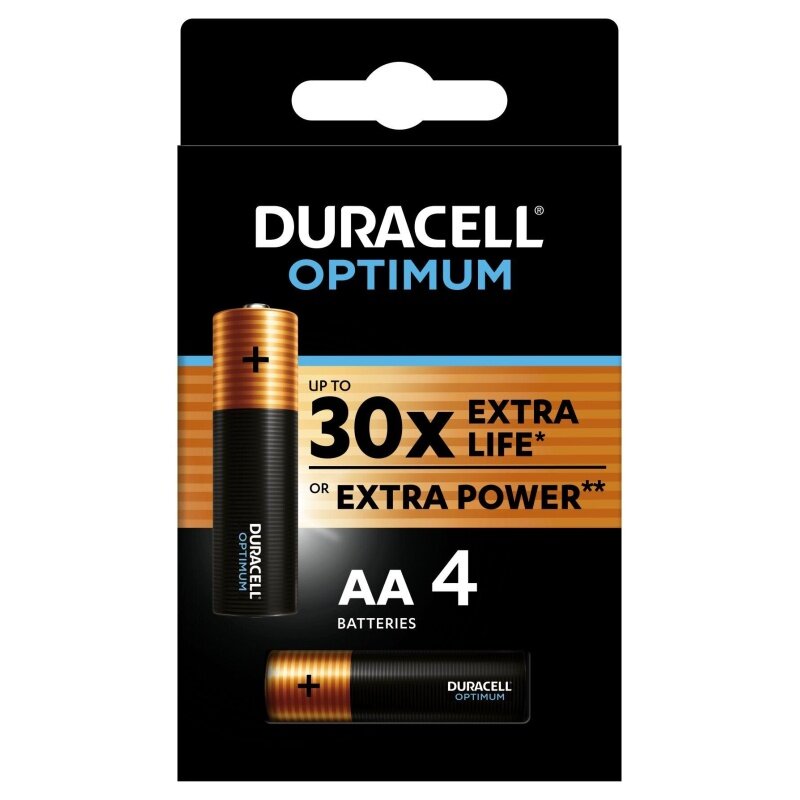 Батарейка Duracell Opti AA, 4 шт