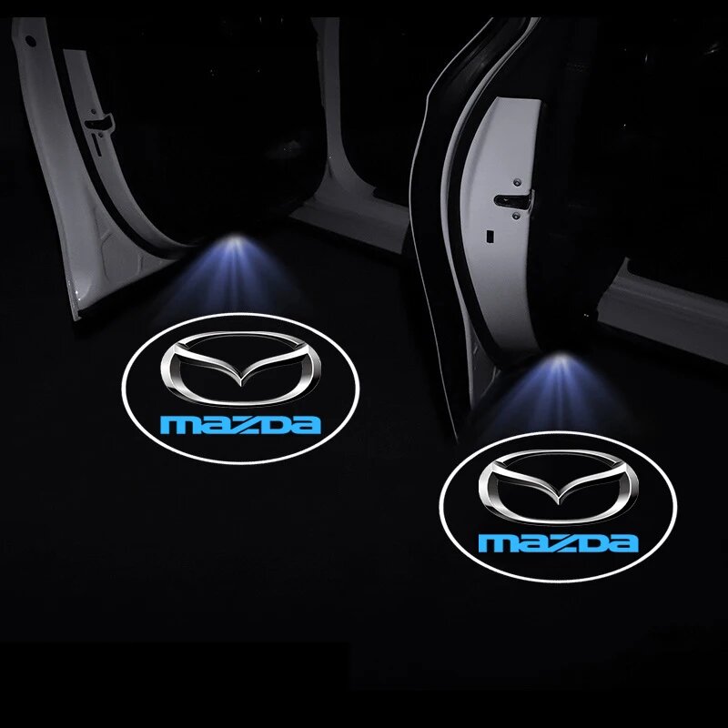 Светодиодные проекторы логотипа Mazda для дверей автомобиля (2 шт.)