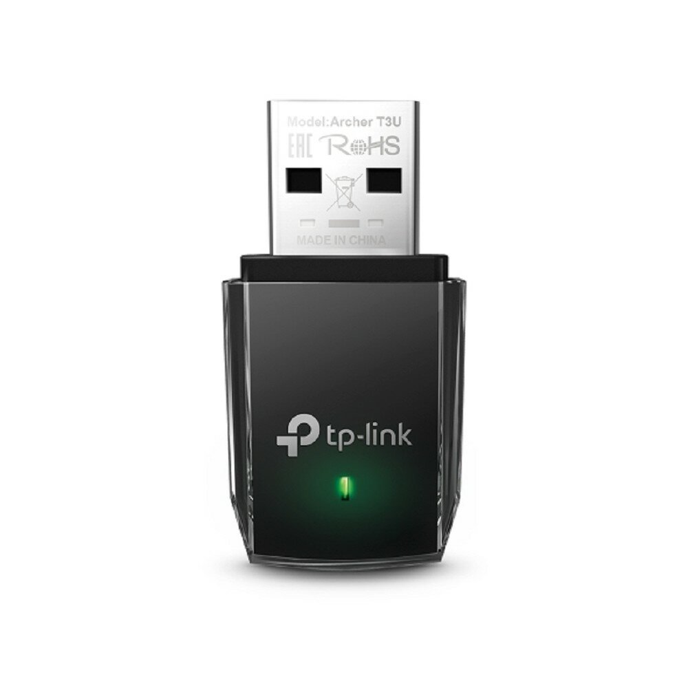 TP-Link Wi-Fi USB-адаптер Archer T3U, AC1300, двухдиапазонный, USB 3.0, с поддержкой MU-MIMO