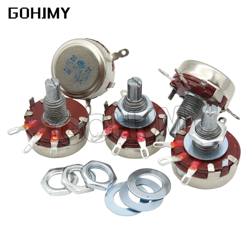 2x Потенциометр GOHJMY WTH118 47кОм 2Вт 1A