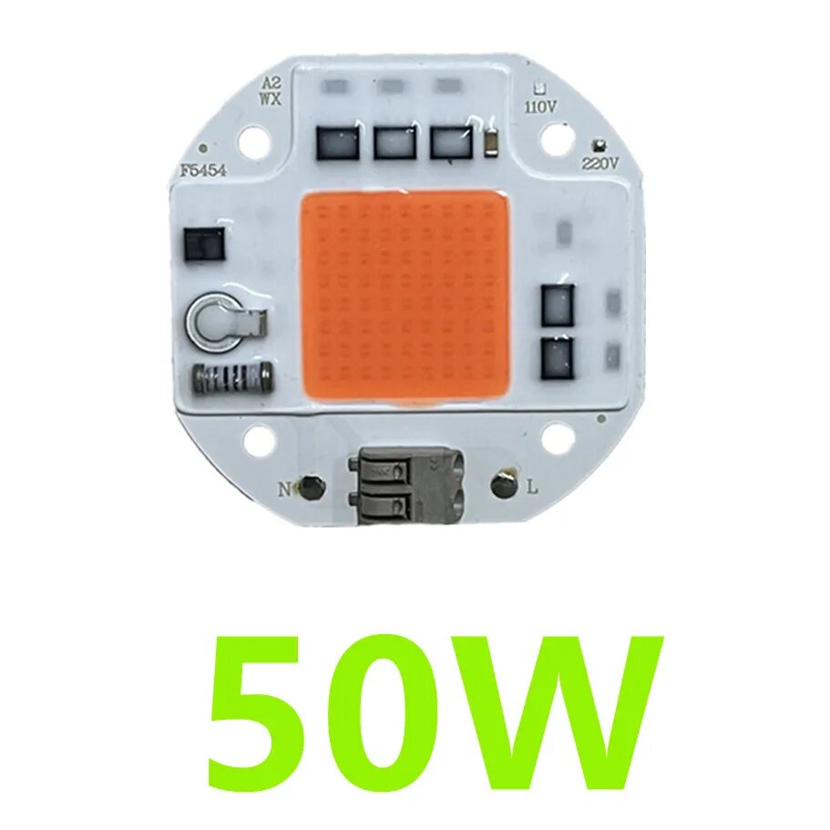 AvvRxx COB светодиодная фитолампа для растений 10-100Вт Белый, Package 3 50W, 220v