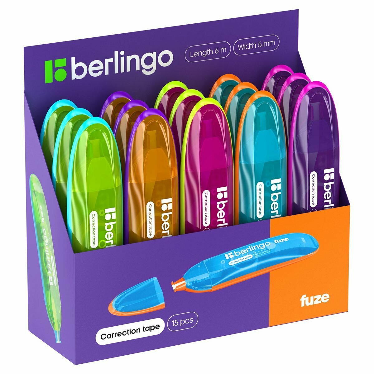 Корректирующая лента Berlingo Fuze, 5мм x 6м (Fks_06020), 1шт.