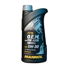 Масло моторное mannol 7715 o.e.m. for vw audi skoda 5w-30 синтетическое 1 л 7000