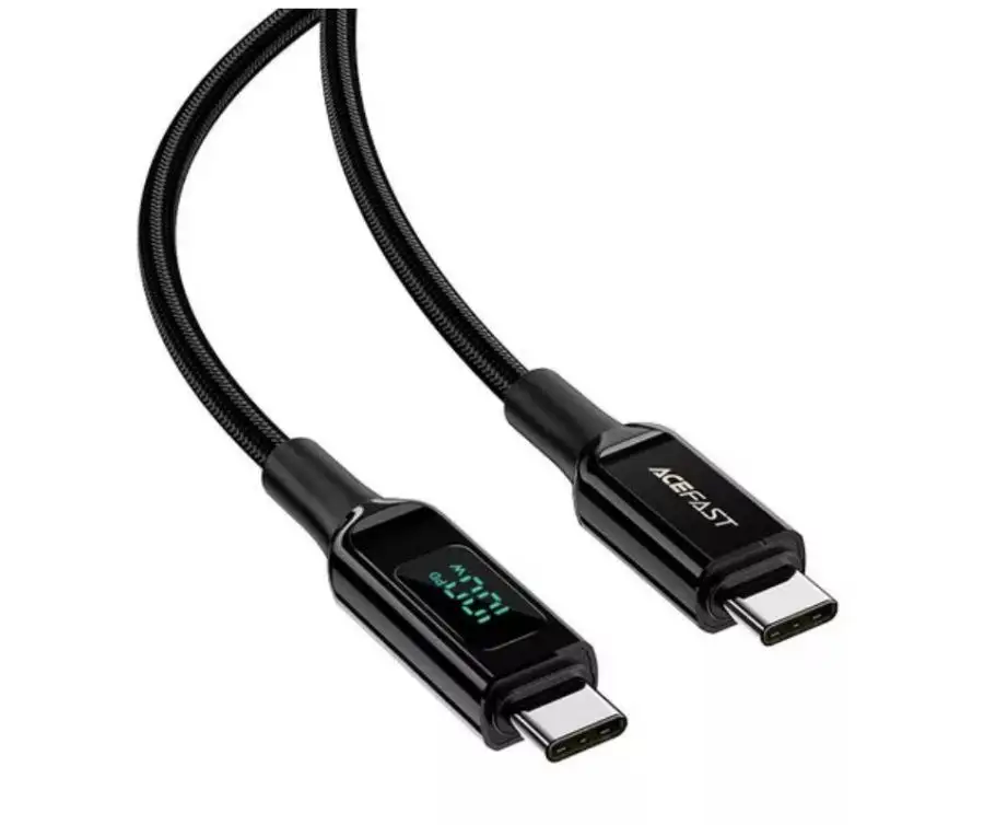Кабель ACEFAST C6-03 USB-C to USB-C 100W with Display Черный Type-C (RU)